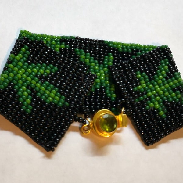 Native Inspired Bead Loom Pattern - Bear Paw Loom Bracelet Pattern - Etsy