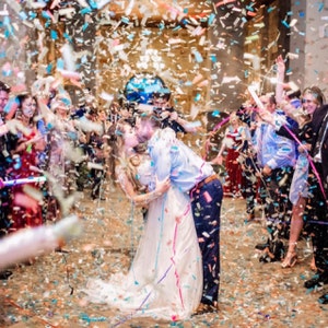 100 Hand Rolled Wedding Ceremony / Reception Exit Sendoff Streamers ...