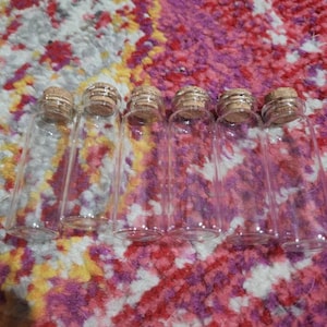 Glass Bottles With Corks 5 10 15 or 20 Ml Clear Empty Jars - Etsy