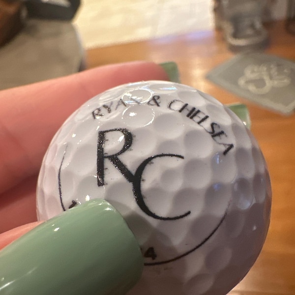 Personalized Wedding Golf Ball Favors, Bride and Groom Golf Balls ...