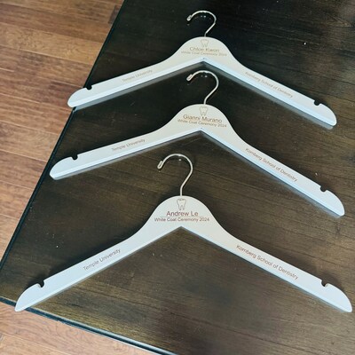 1st White Coat Hanger, Personalized Nurse Practitioner Hanger, Nurse ...