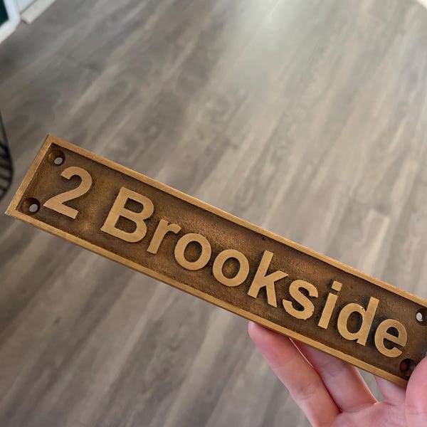 Personalized Antique Brass Plaque - Ideal for Recognition Plaques, Name ...