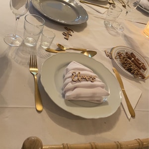 Personalised Place Names, Place Setting Laser Cut Name Tags Rustic ...