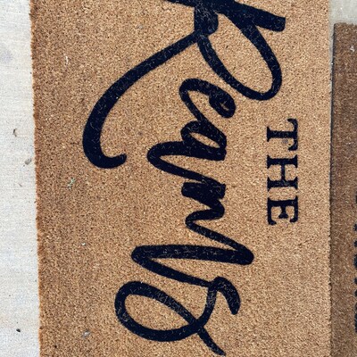 Last Name Doormat, Custom Welcome Mat, Housewarming Gift, New Home ...