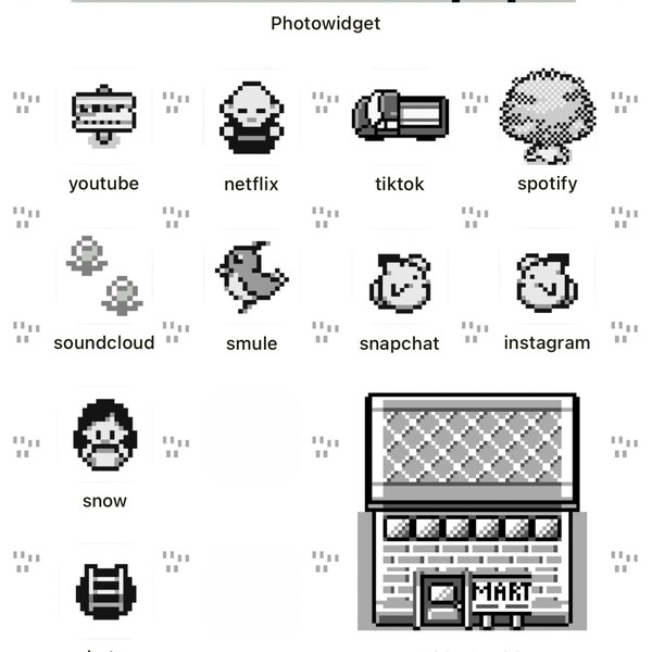 Ios 293 Icons | Pokemon Red Blue Version iPhone IOS14 App Icons Widgy ...