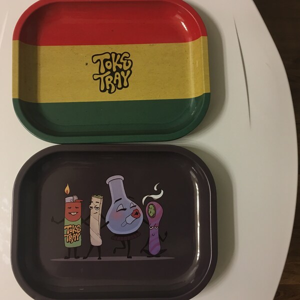 Rasta Rolling Tray - Etsy