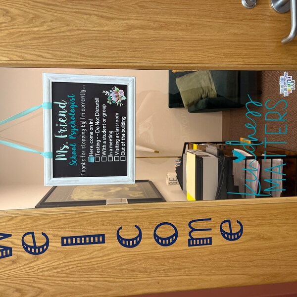 School Psychologist Office Decor,testing in Progress Do Not Disturb,do ...