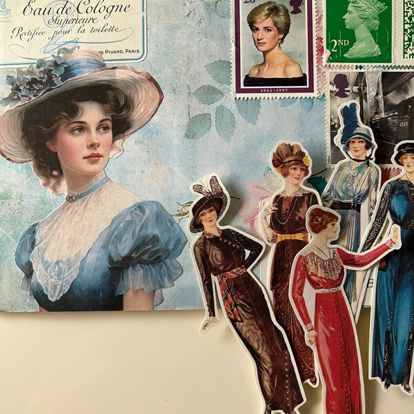 6 X Map of the Hand Stickers. Vintage Style. Retro. Snail Mail ...