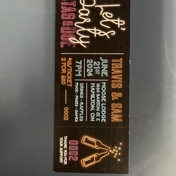 Stag and Doe - Vintage Ticket Design - Etsy Canada