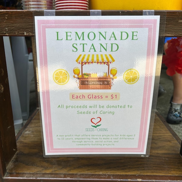 Lemonade Stand Flyer Template: School Fundraiser Poster (digital ...