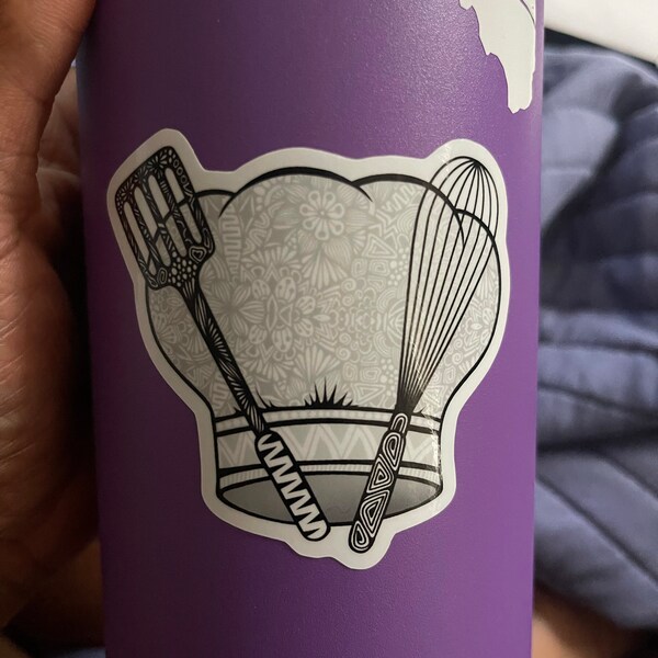 Chef Hat Sticker WATERPROOF - Etsy