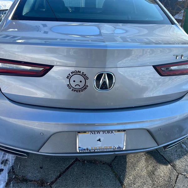 My Mom Said No Speeding Decal, Car Decal, Funny Bumper Sticker, Gift ...