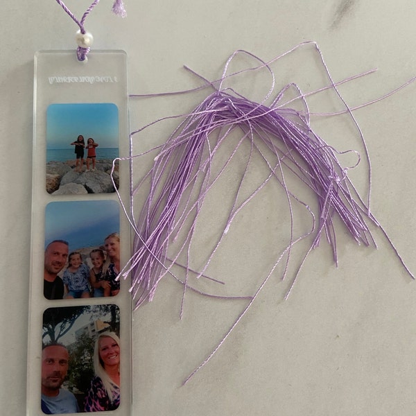 Custom Photos Bookmarks With Tassel, Personalized Name Bookmark for ...