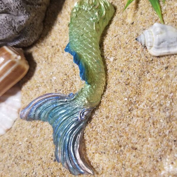 Mermaid Fish Tail Shape MOLD, Pendant Silicone Mold- Pendant Resin ...