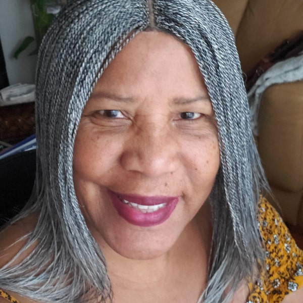 22 Inches Micro Twist Wigs, Braided Lace Wig, Braided Wigs on Etsy ...