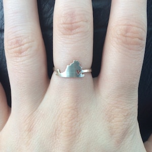 Any State Love Ring the Original Personalized State Ring - Etsy