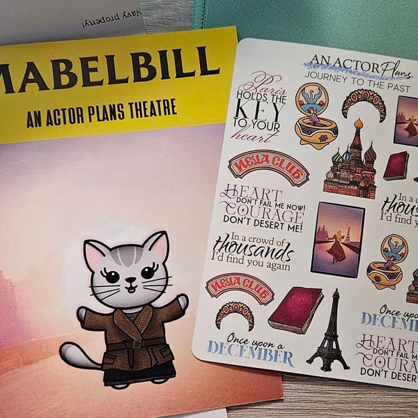 Christmas Carol // Broadway Doodle Sticker Sheet - Etsy