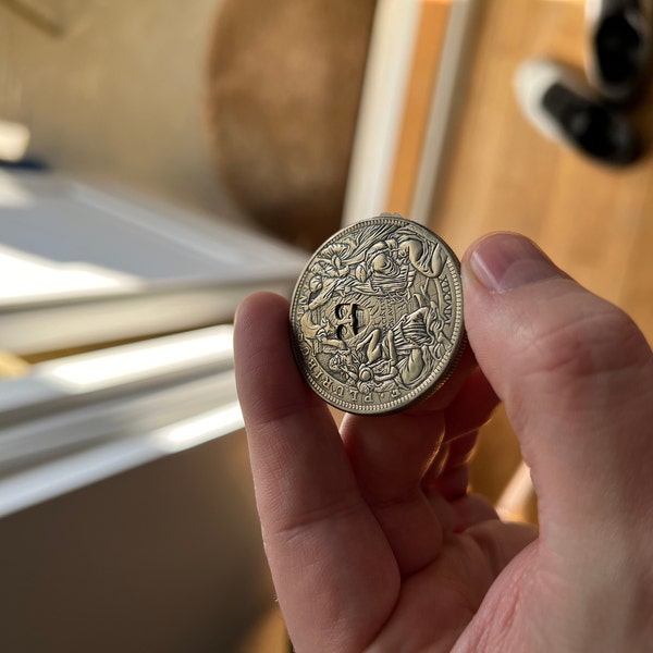 Hobo Coin Angel Wings God Medieval All Seeing Eye Mystical Magic ...