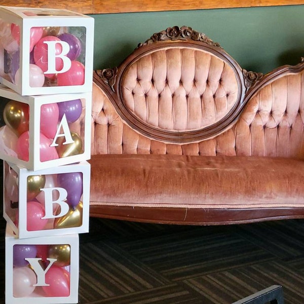 Baby Balloon Boxes | Baby Shower Blocks | Custom Baby Boxes | Custom ...