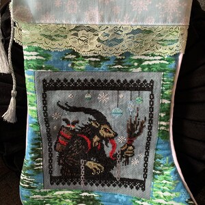 Gruss Vom Krampus Cross Stitch Pattern Modern, Macabre, Christmas, Yule ...