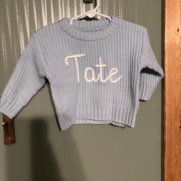 Kids Hand Embroidered Denim Jacket Personalized Name Kids Jean Jacket ...