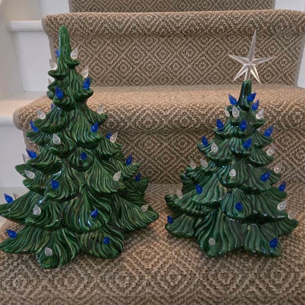 Large clear Ceramic Christmas Tree Light Pegs / Bulbs 30, 50 and 100 ...