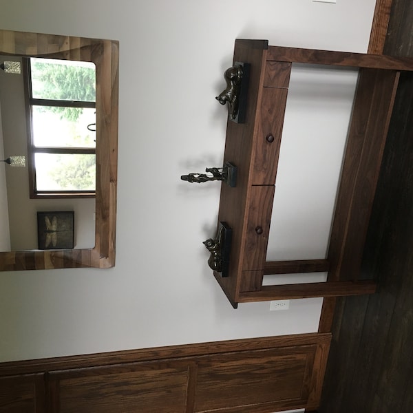 MODERN WALNUT CONSOLE | Narrow Console Table 48" X 14" | Walnut ...