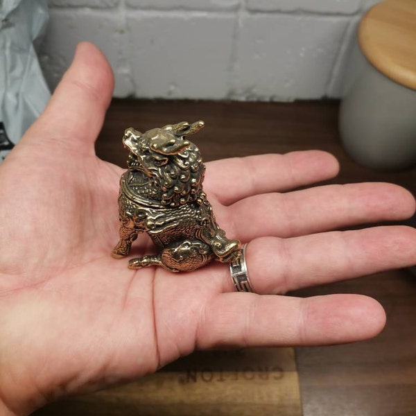 Red Copper Ram Gost Statue,carved Fengshui Animal Cute Ram Antique ...