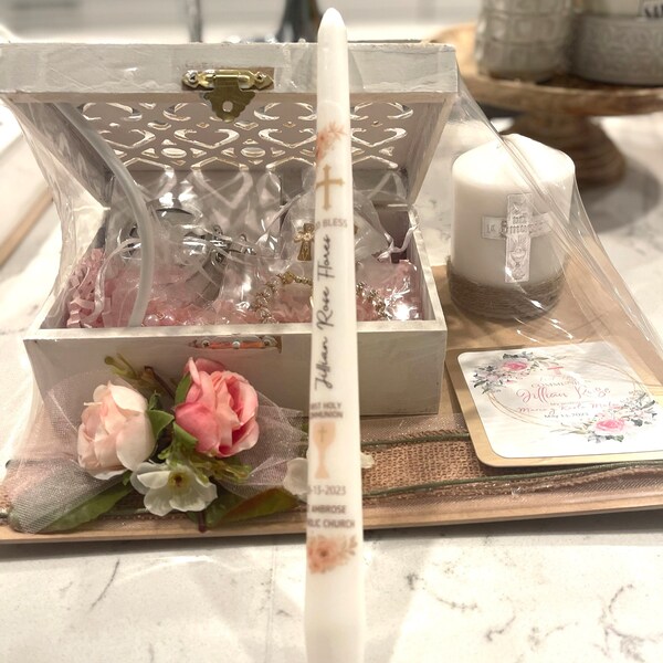 First Holy Communion Taper Candles Personalized Ceremony Candle, First ...