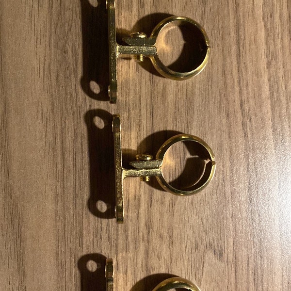 Solid Brass Pipe Mount Fixing Bracket | Steam Punk | Industrial ...
