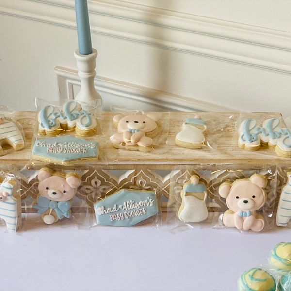 1/DZ Teddy Bear Cookies | Teddy Bear | Baby Shower Cookies - Etsy