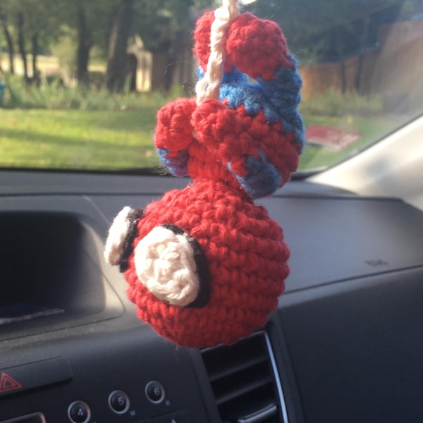Crochet Spiderman Car Hanger Digital Pattern [english Only] - Etsy