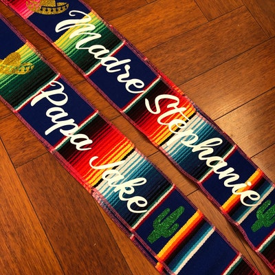 Custom Sarape Sash Mexican Fiesta Bridal Shower Sash Personalized Sash ...