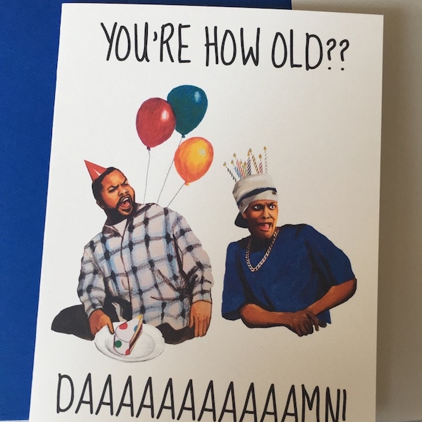 Friday Birthday Card, 90s Pop Culture, Hip Hop Birthday Card, Funny ...