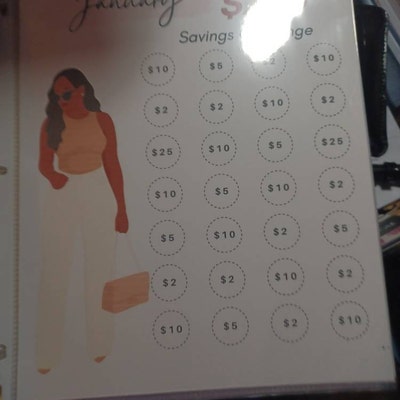 Money Saving Challenge Printable, Save 500 in 30 Days, Savings ...