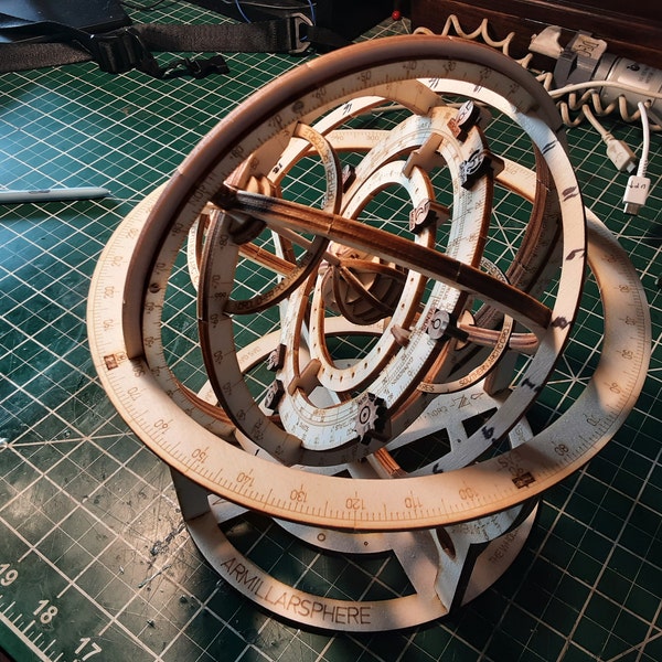 Wooden Armillary Sphere Kit - Etsy