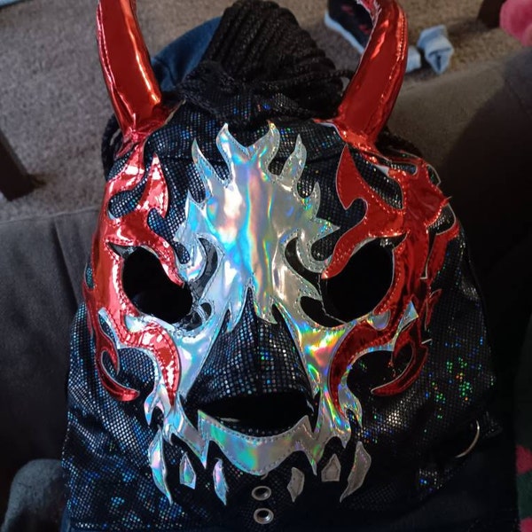 Hand Made SPAWN MASK Wrestling Mask Luchador Costume Wrestler Lucha ...