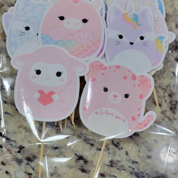 Squishmallow Cupcakes Toppers / Cupcakes Toppers / Squishmallow ...