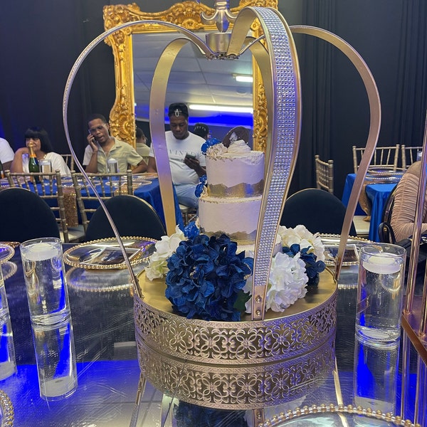 Biggest Crown Cake Stand , Metal Crown Cake Stand, Royal Themed Event ...