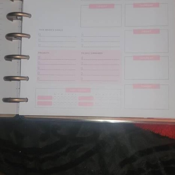 Printable Planner Sheets | Girl Boss Lady Daily Schedule | A5 | Classic ...