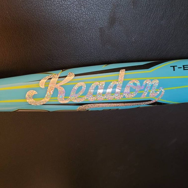 Custom Baseball Bat Decal, Name Decal, Baseball Decal, Baseball Bat ...