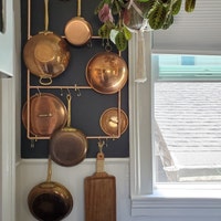 Bespoke, Modern Copper Pot and Pan Rack, - Etsy