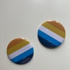 Aroace Aro Ace Pride Flag Pin Round Circle Button ~ 1" Pin 1.5" Pin 2. ...