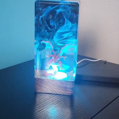 SCUBA DIVER Epoxy Lamp, Custom Epoxy Resin Lamp, Resin Night Light ...