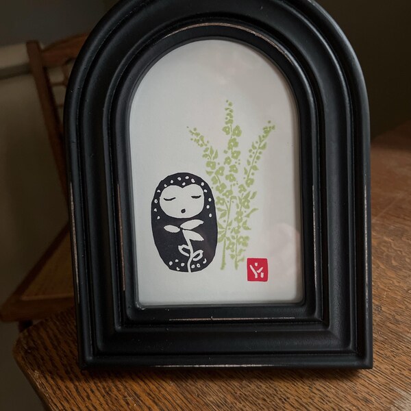 Crow and Pizza Block Print-linocut - Etsy