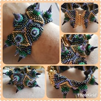 Peyote Stitch Bead Pattern Royal Ruffles Beaded Bracelet Tutorial ...
