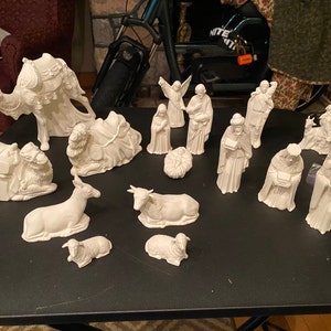 Kimple 13-piece Child Bisque Nativity - Etsy