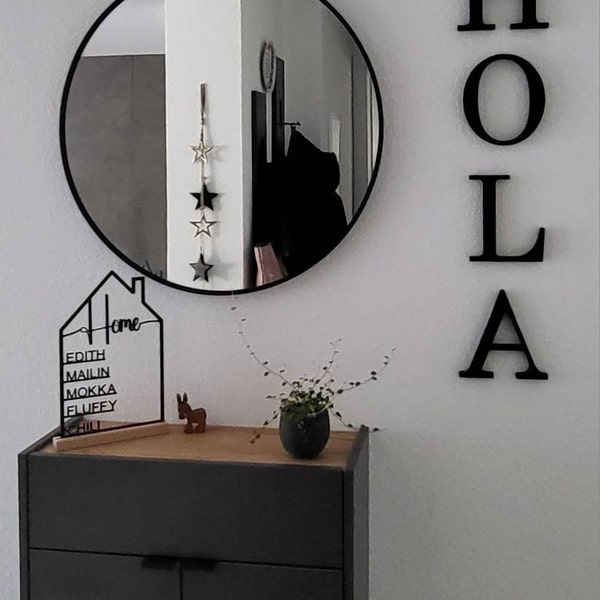 Free Standing Letters, 3 Pieces, Custom Oak Wood 3d Letters, Decorative ...