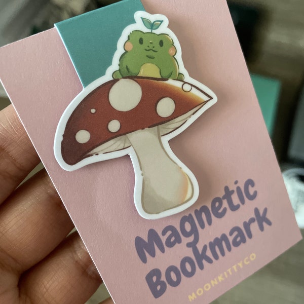 Mushroom Cottage Core Cat Sticker, Fairy Garden Sticker, Magical ...