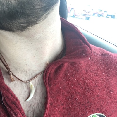 Fox Tooth Necklace Real Fox Canine Fang on Hand-braided Adjustable Cord ...